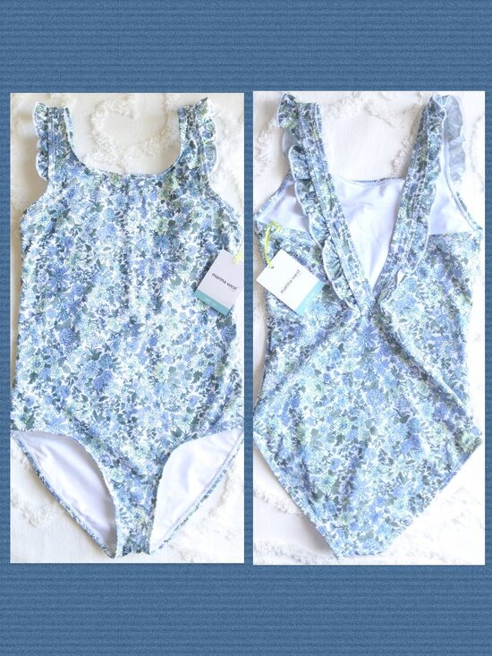 Marina West | Swim | Marina West Floral Ruffle Vback Salty Air Daisy ...